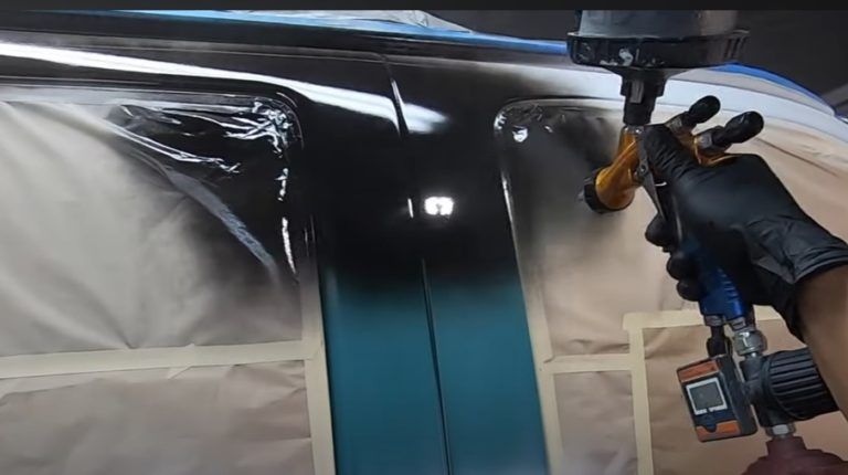 How To Spray GLOSS Black Paint - Single Stage Two Tone