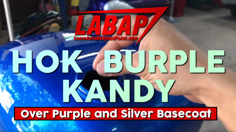 Custom Candy Paint - HOK Burple Kandy Over Purple and Silver Basecoat